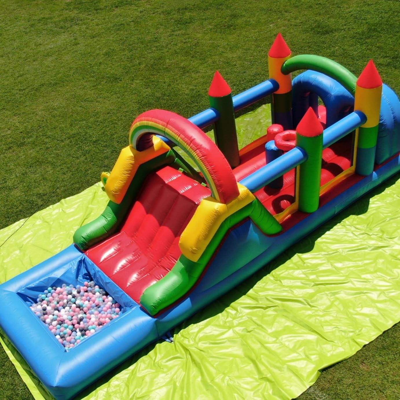 25FT Commercial Grade Bounce House for Big Kids 8-12 with Wet Dry Pool ...
