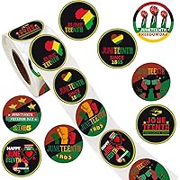 Amazon.com: WATINC 1000Pcs JUNETEENTH Stickers Roll June 19th ...