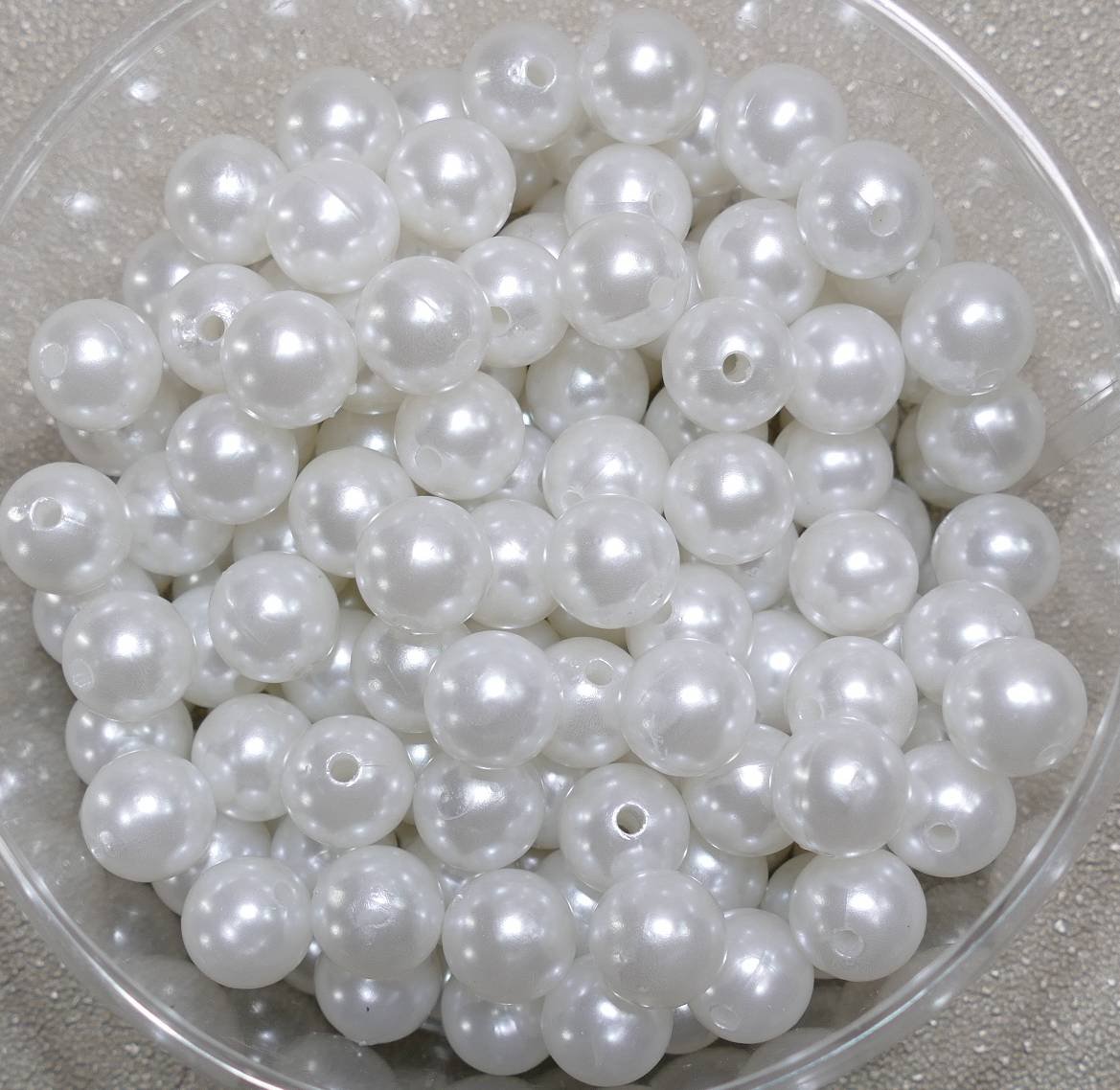 8 Perlen perlmutt weiß Hochzeit Wachsperlen 20mm Perle Dekoperlen mit ...