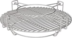Amazon.com : 18-in Round Stainless Steel Kamado Expander, Multi-level ...