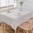 Amazon.com: TruDelve Heavy Duty Vinyl Table Cloth Plastic Tablecloths ...