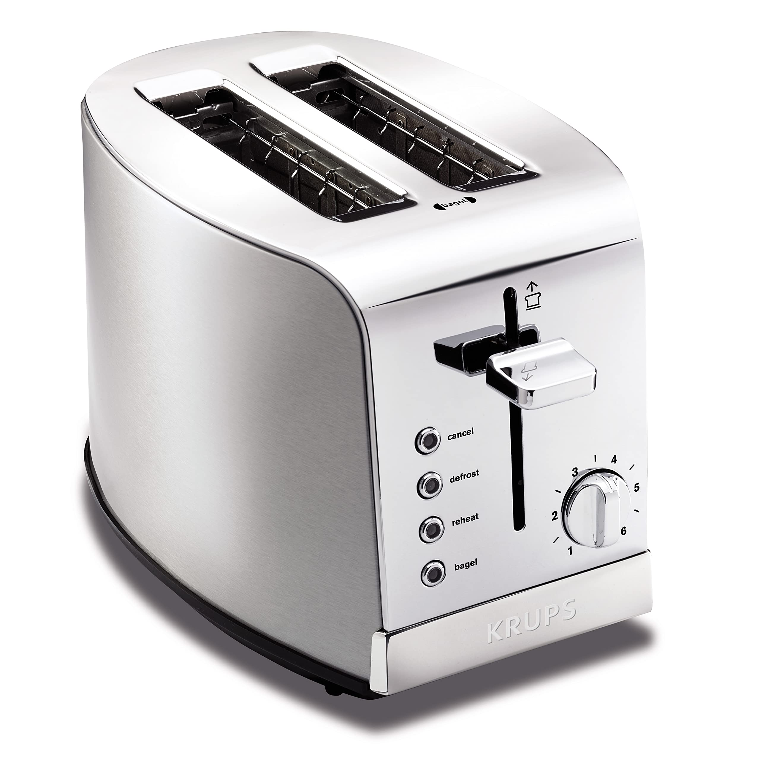 KRUPS 2 Slice Toaster with 6 browning levels and 4 easy-to-use ...