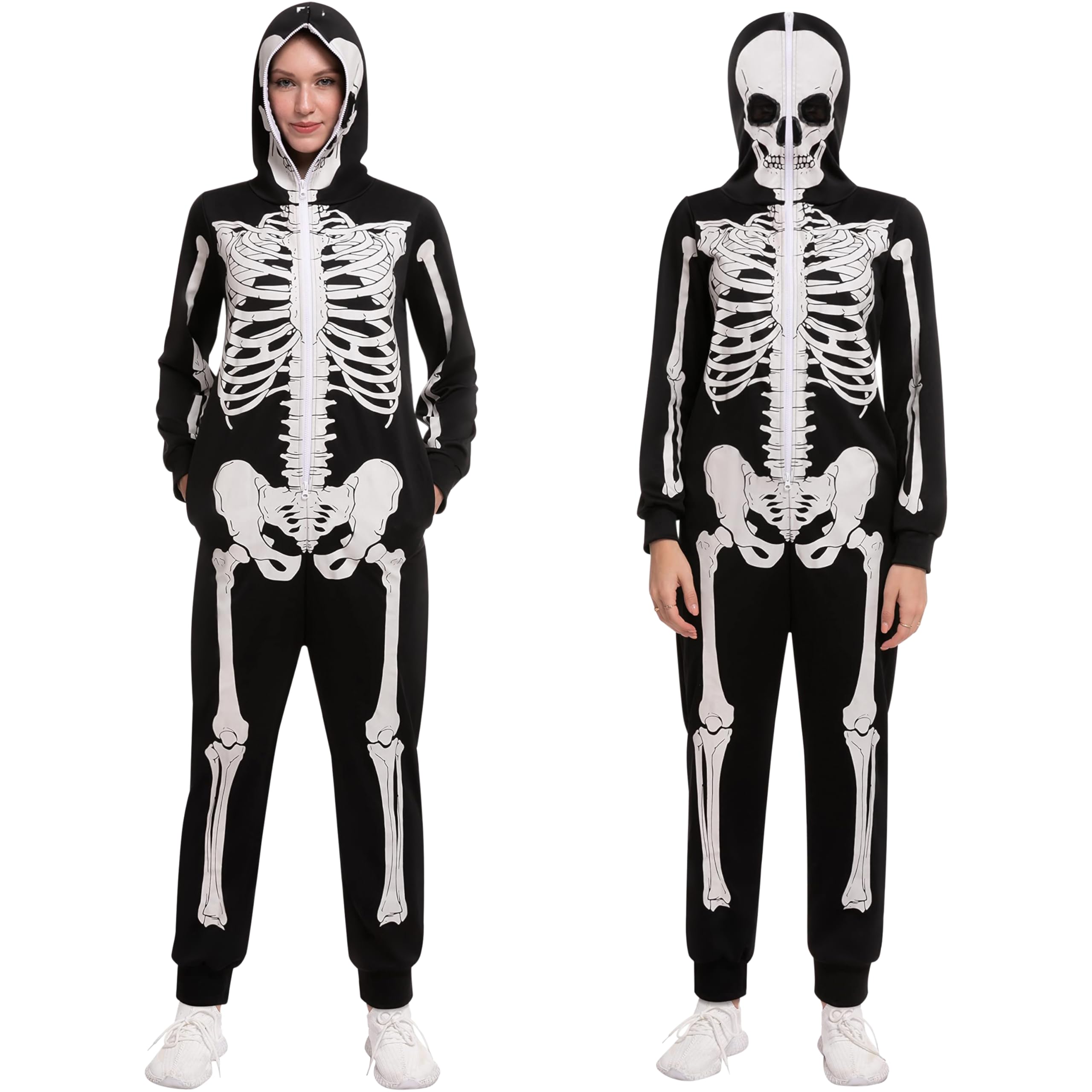 Spooktacular Creations Halloween Skeleton Pajama, Adult Skeleton ...