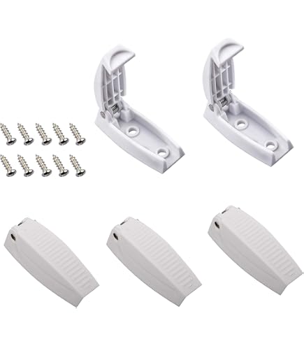 Camper Door Holder - 4 Inch Jr Products 10605 Polar White Angled T ...