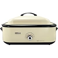 Amazon.com: Nesco 4818-14 Classic Roaster Oven, 18-Quart, Porcelain ...