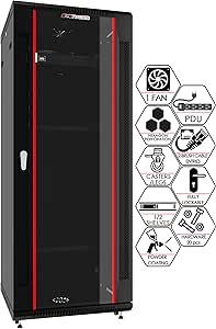 Amazon.com: Sysracks - 22U - Server Rack – Wall Mount Rack - Locking Cabinet for Network ...