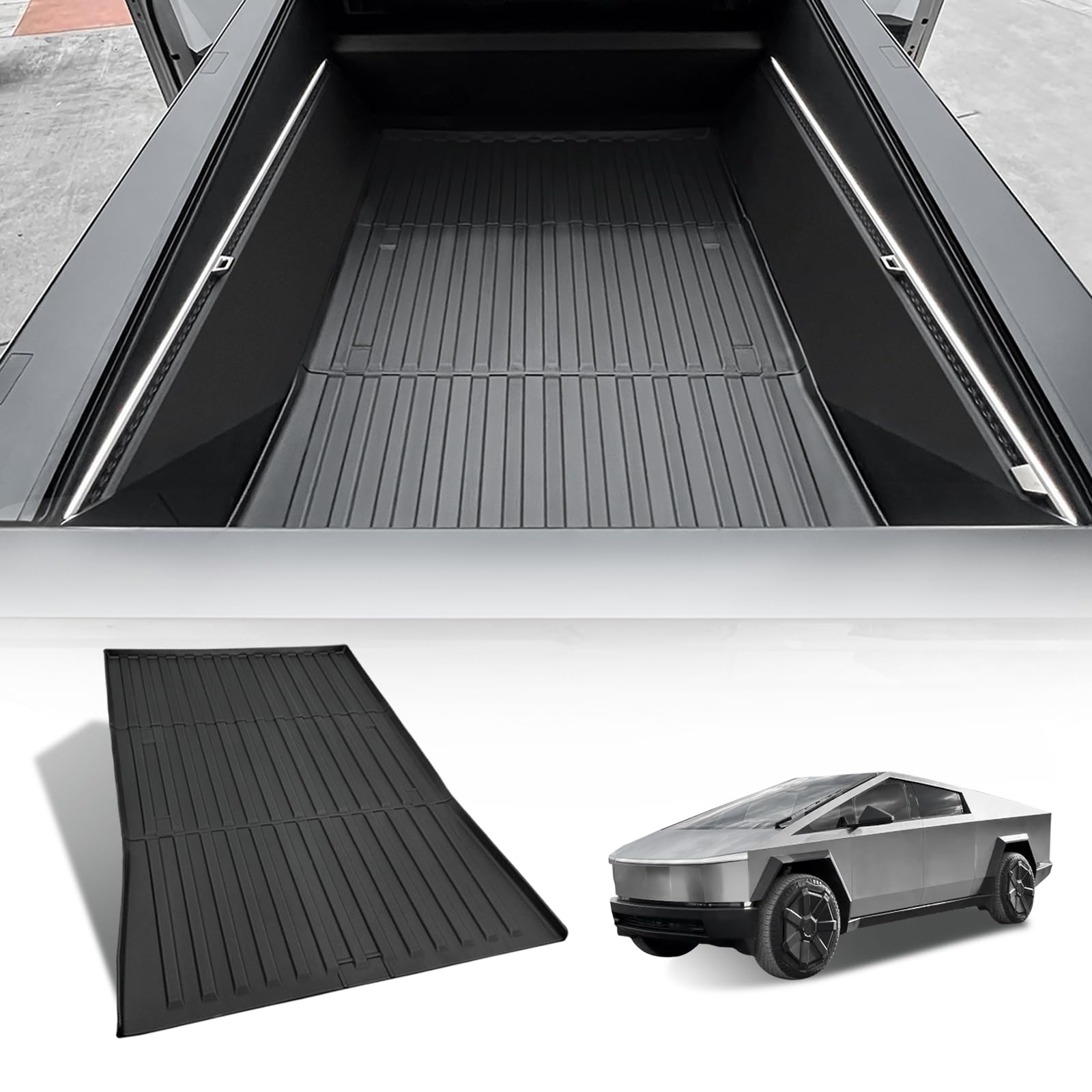 BestEvMod Truck Bed Mat Compatible with Tesla Cybertruck 2023 2024 ...