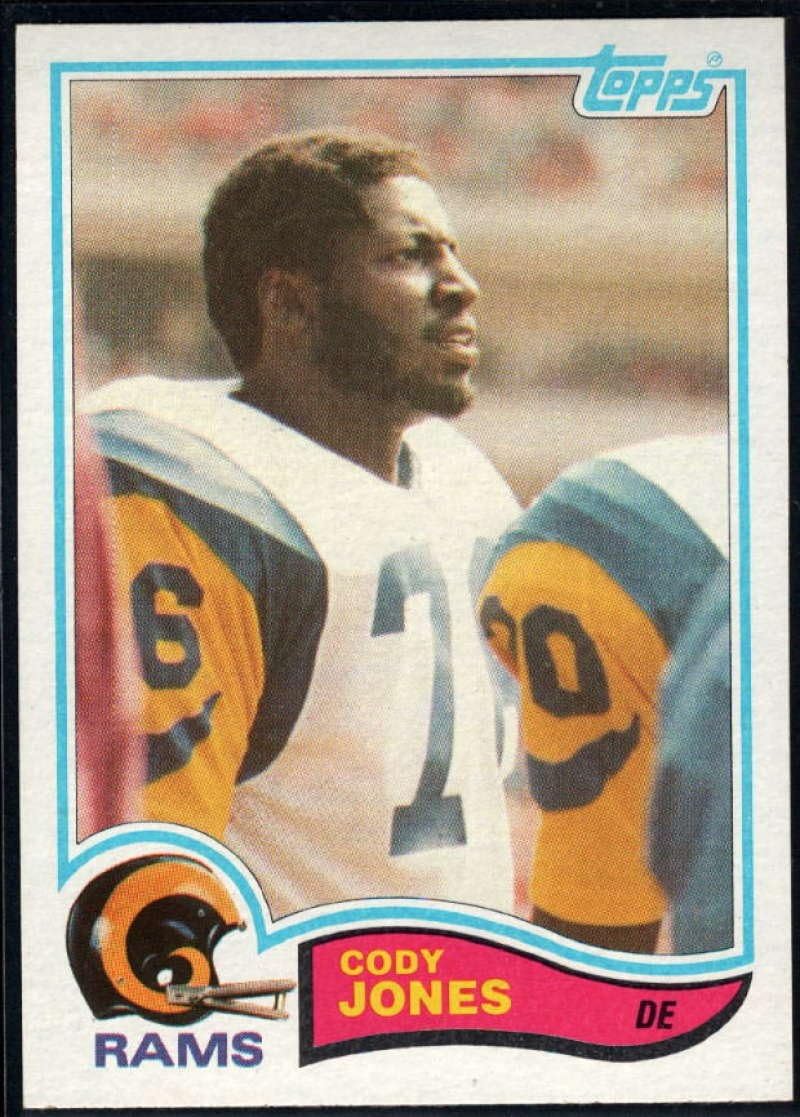 Amazon.com: Football NFL 1982 Topps #381 Cody Jones LA Rams ...