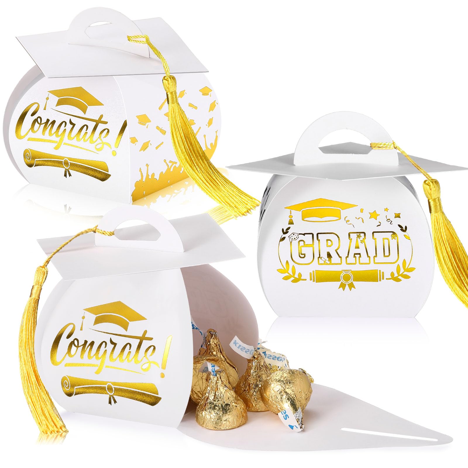 TaoBary 30 Pcs Graduation Cap Gift Boxes Graduation Decorations Class ...