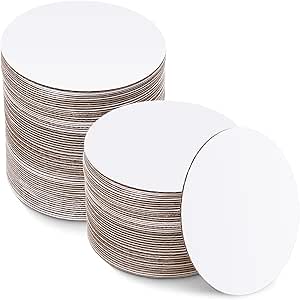 Amazon.com: 100 Pcs Round White Cake Boards 6 Inches Cardboard Cake ...