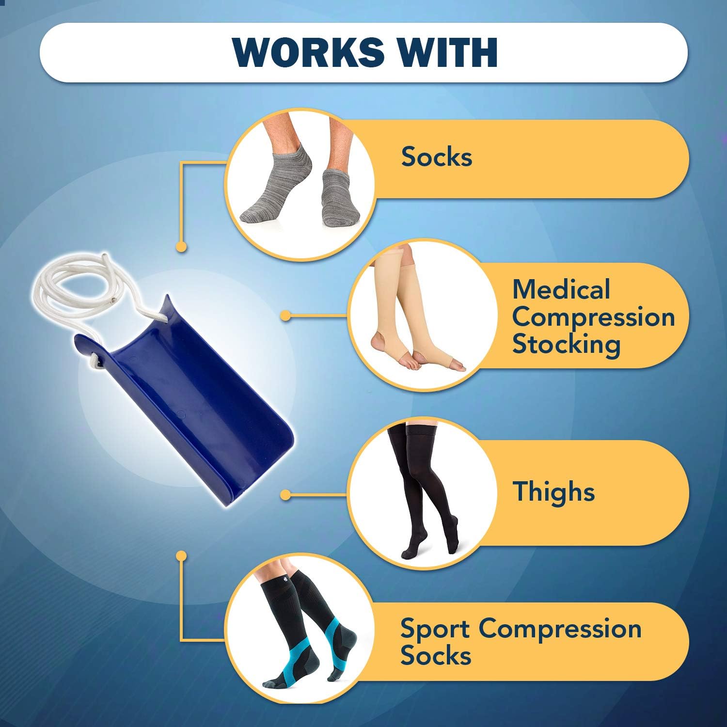 Compression Stockings Threader – Helps The Elderly or Those with ...