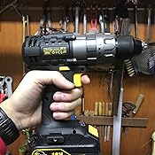 Taladro Atornillador, TECCPO Professional 60Nm Taladro Bateria, 180Nm ...