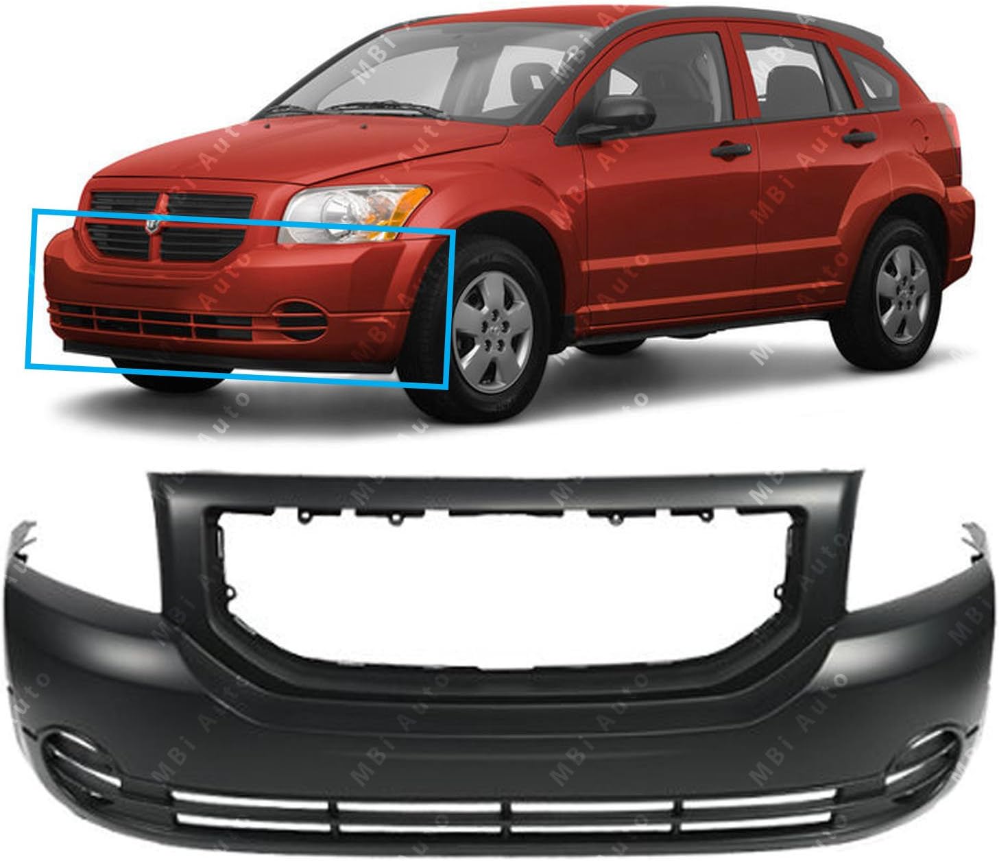 Amazon.com: MBI AUTO - Primered, Front Bumper Cover Fascia for 2007 ...