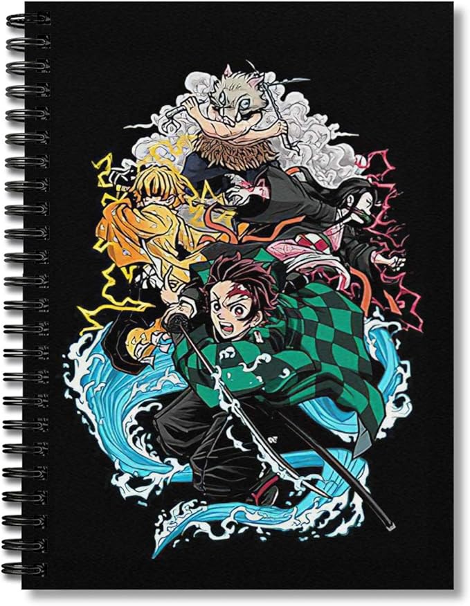 Amazon.com : Spiral Notebook Demon Slayer Composition Notebooks Journal ...