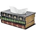 Amazon.com: Crafted Classical Retro Wooden Antique Book Tissue Box,Book ...
