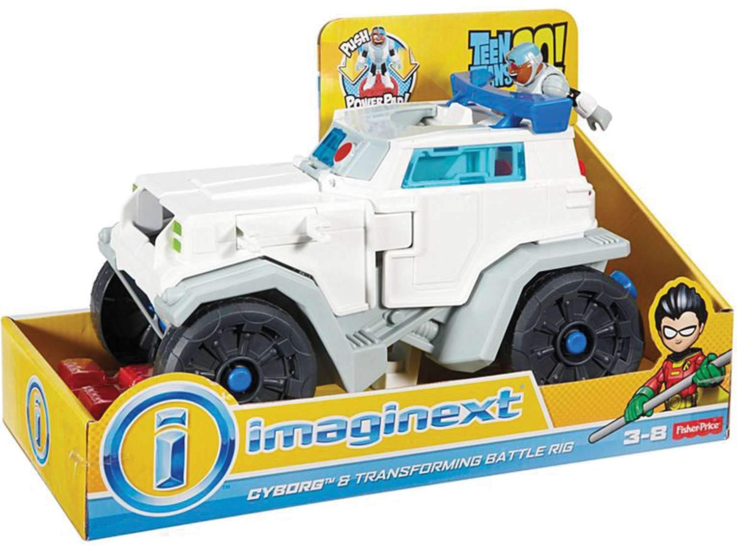 Fisher-Price Imaginext Teen Titans Go! Cyborg & Transforming Battle Rig ...