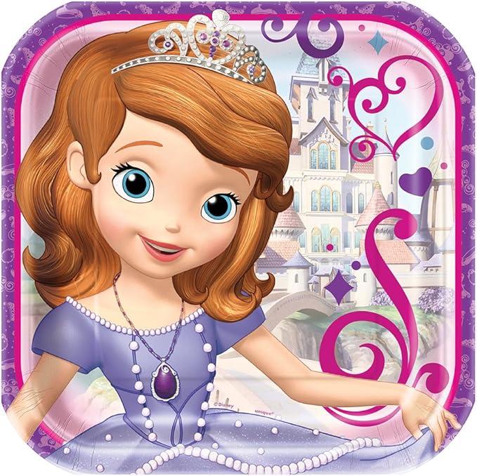 Amazon.com: Sofia the First 9 Inch Plates [8 Per Pack] by Unknown ...