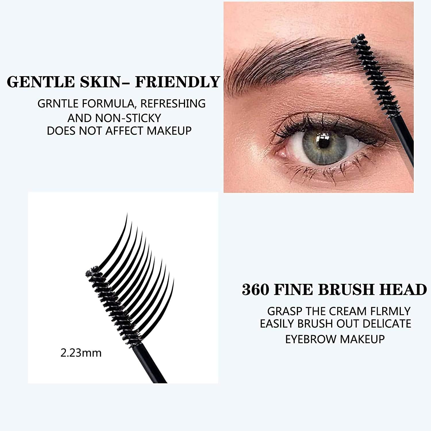 2Pcs Clear Eyebrow Setting Gel,Waterproof Liquid Brow Gel,Long Lasting ...