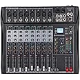 Amazon.com: Depusheng DT8 Professional Mixer Sound Board Console 8 Channel Desk System Interface ...