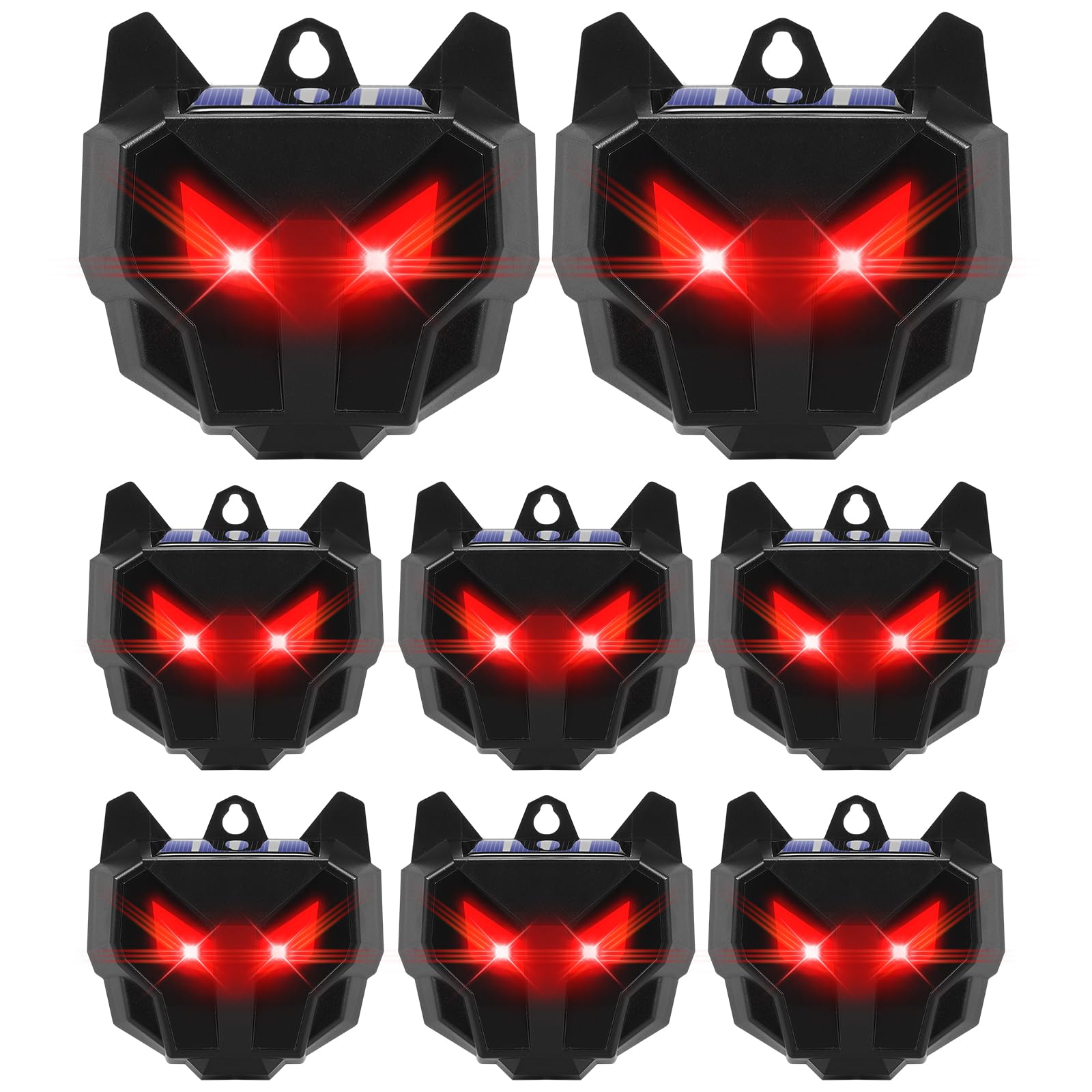 8 Pack 2025 Solar Nocturnal Animal Repeller Coyote Deterrent Predator ...