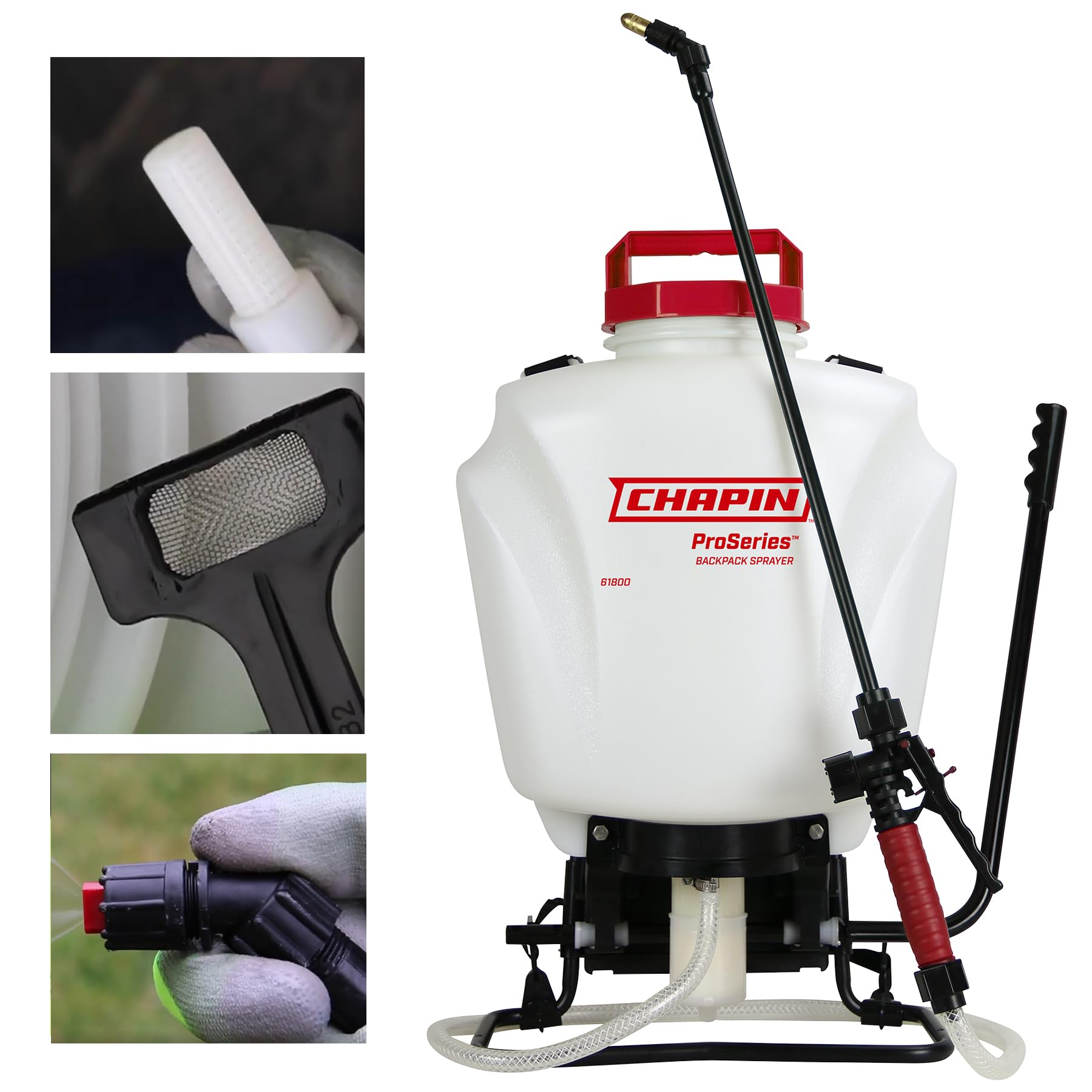 Chapin 61800 4-Gallon Made in USA Professional Backpack Sprayer with ...