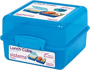 Amazon.com: Sistema Lunch Collection Lunch Cube Food Storage Container ...