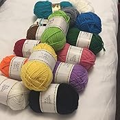 Mira Handcrafts 50g Large Yarn Bonbons - Total of 1200m Knitting and ...