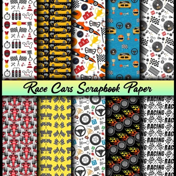 Scrapbook Paper For Racing