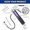 WORKPRO Grease Gun Kit, 6000PSI Heavy Duty Grease Gun with 18 inch ...