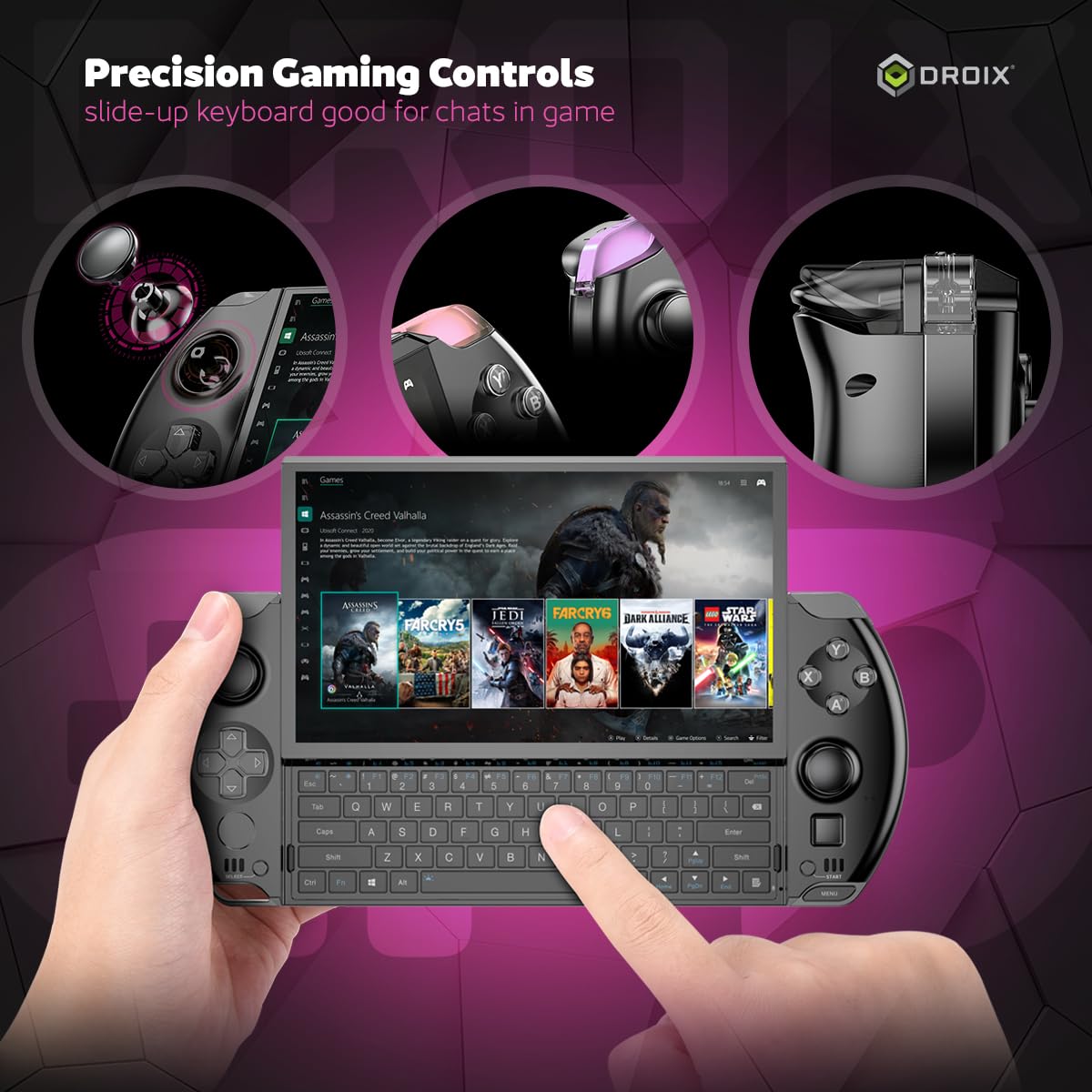 GPD Win 4 2025 Handheld Gaming PC With AMD Ryzen AI 9 HX 370, 12C/24T ...