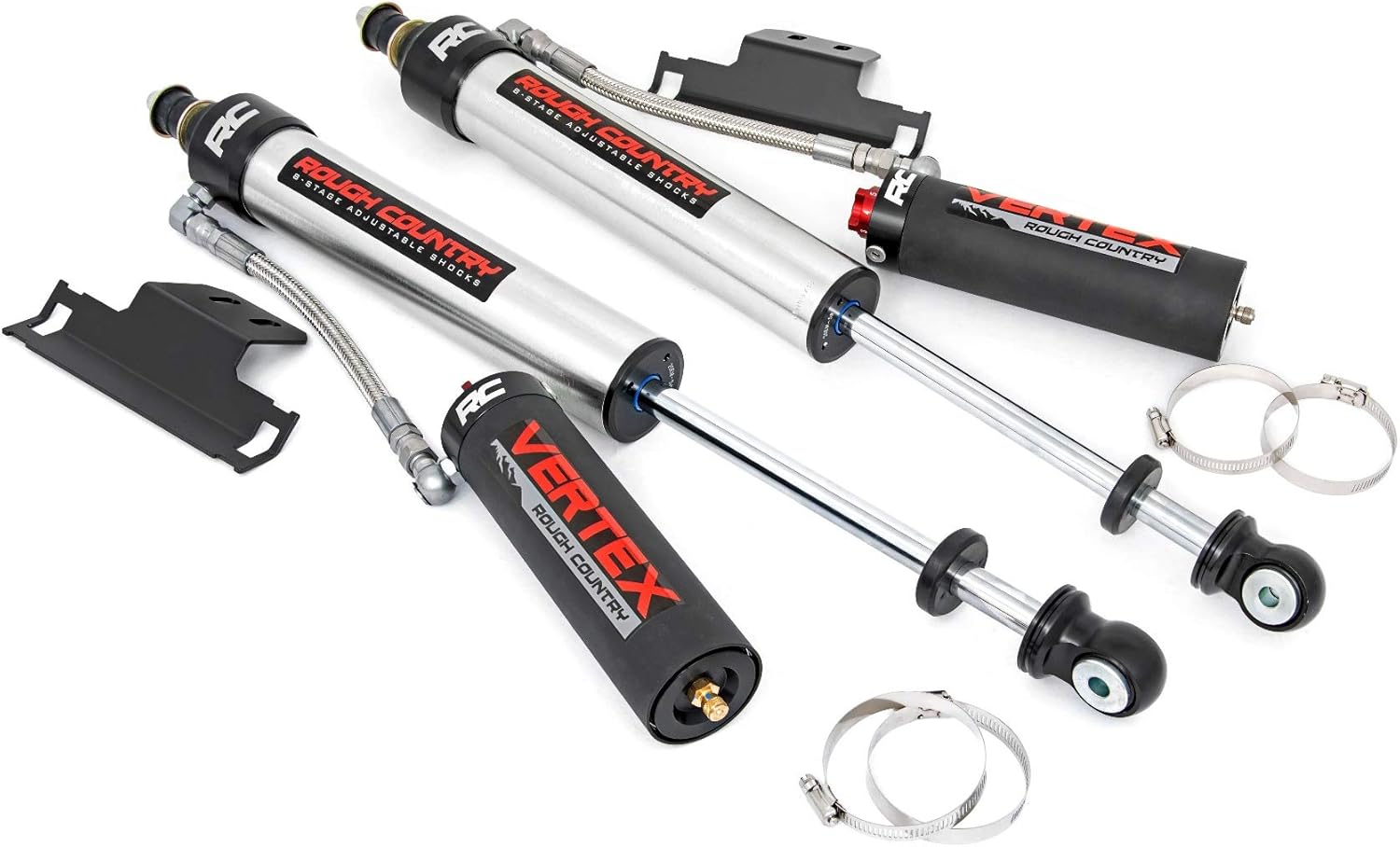 Amazon.com: Rough Country 3" Rear Adjustable Vertex Shocks for 2005 ...