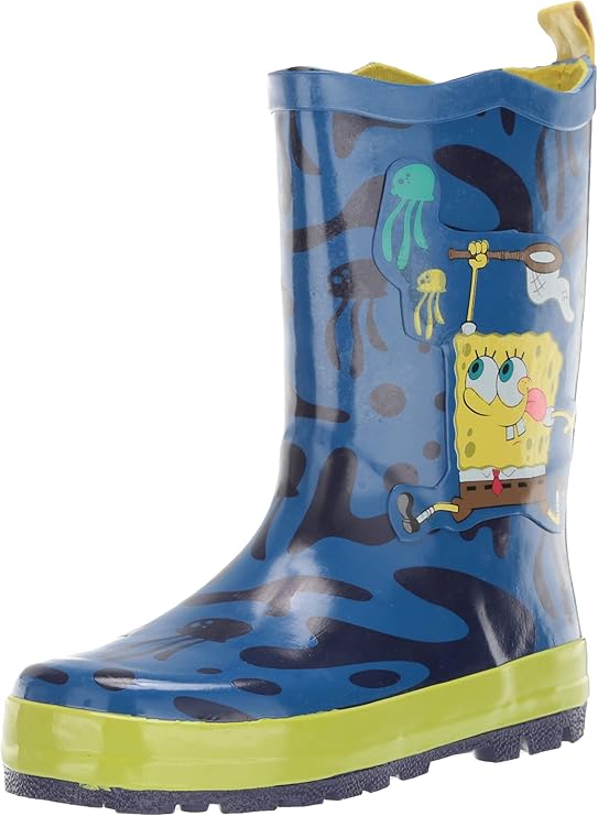 Amazon.com: Kidorable SpongeBob SquarePants Blue Natural Rubber Rain ...