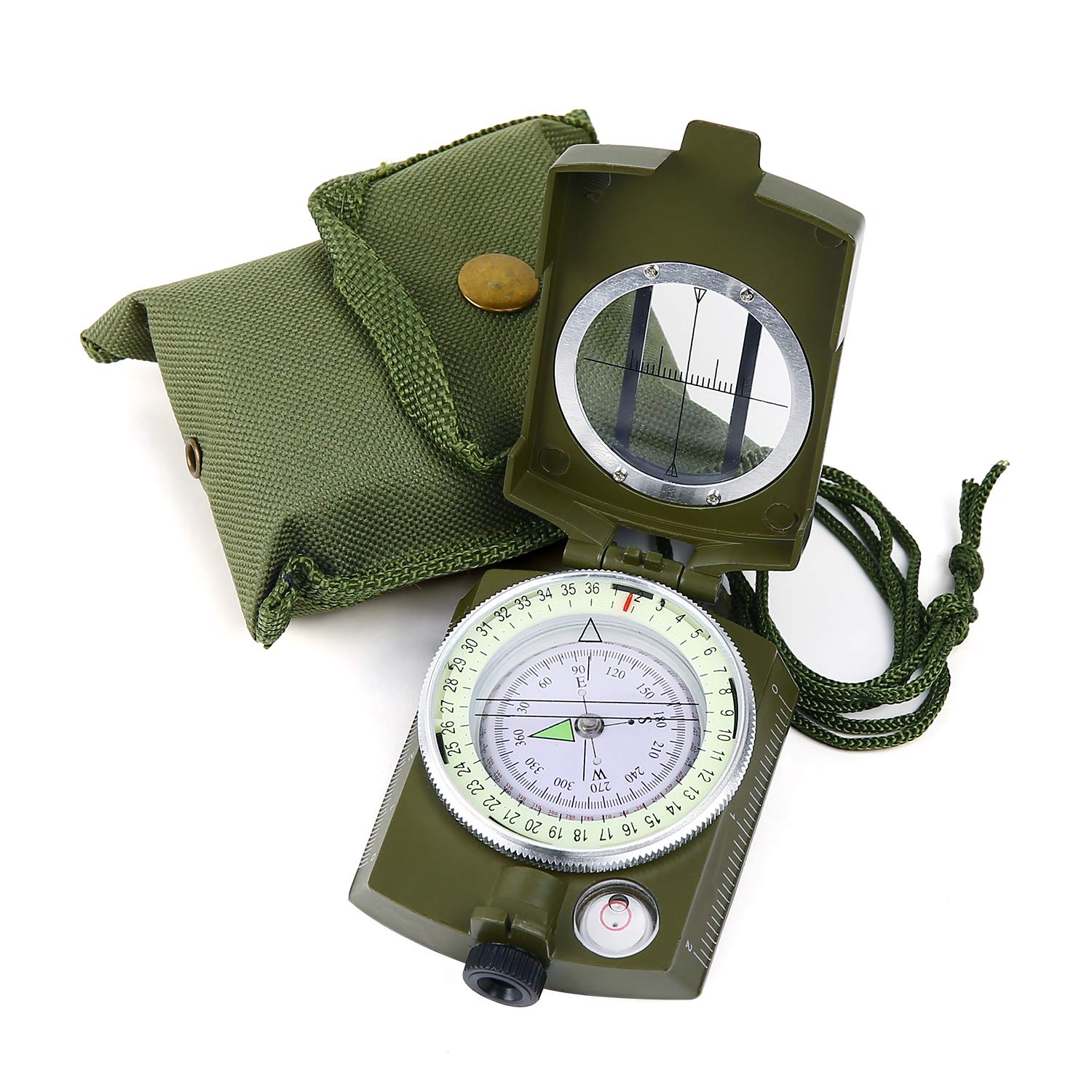 Sportneer Military Lensatic Sighting Compass With Carrying Bag sportneer-military-lensatic-sighting-compass-with-carrying-bag