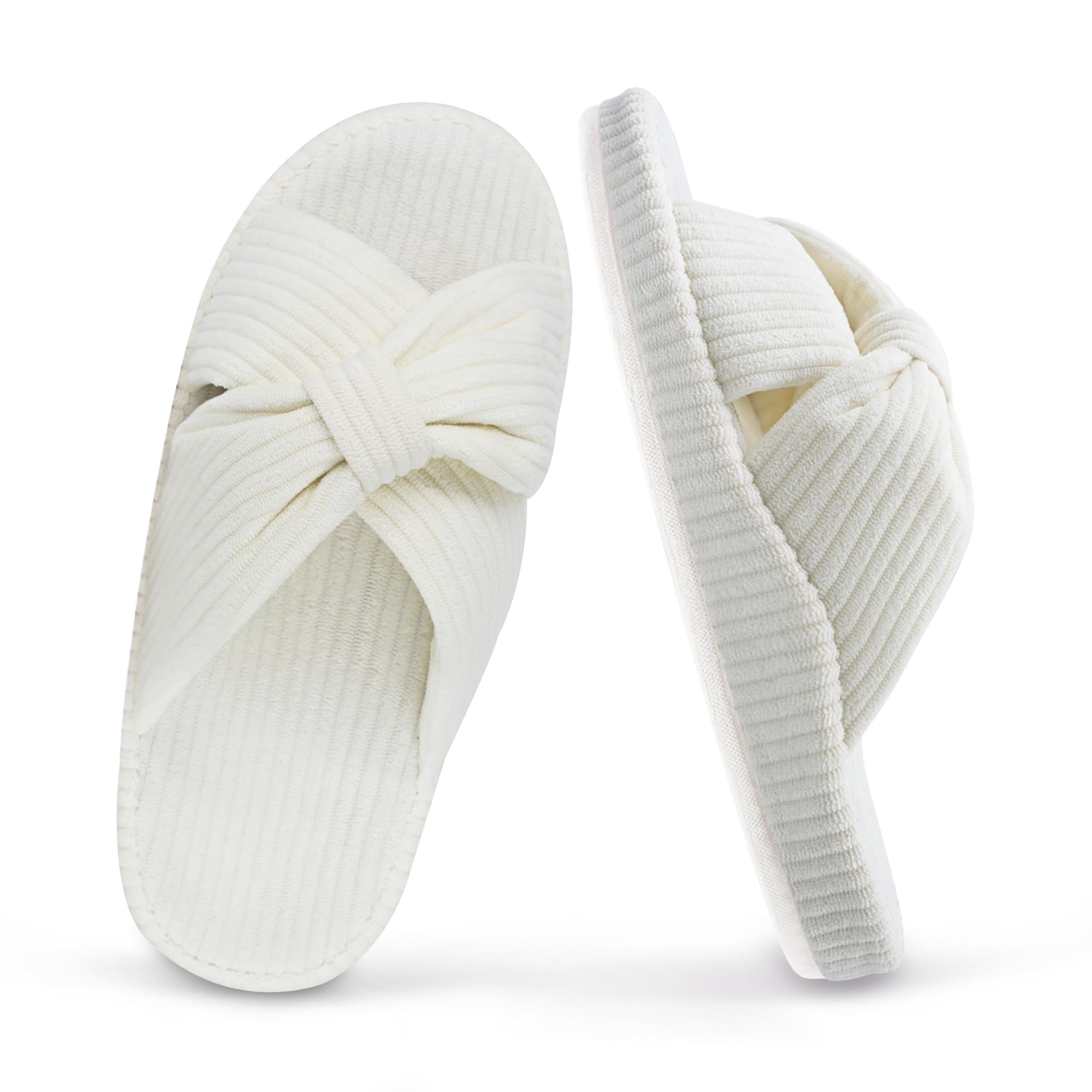 MAJOALLURE Women's Cozy Memory Foam Arch Support House Slippers Ladies ...