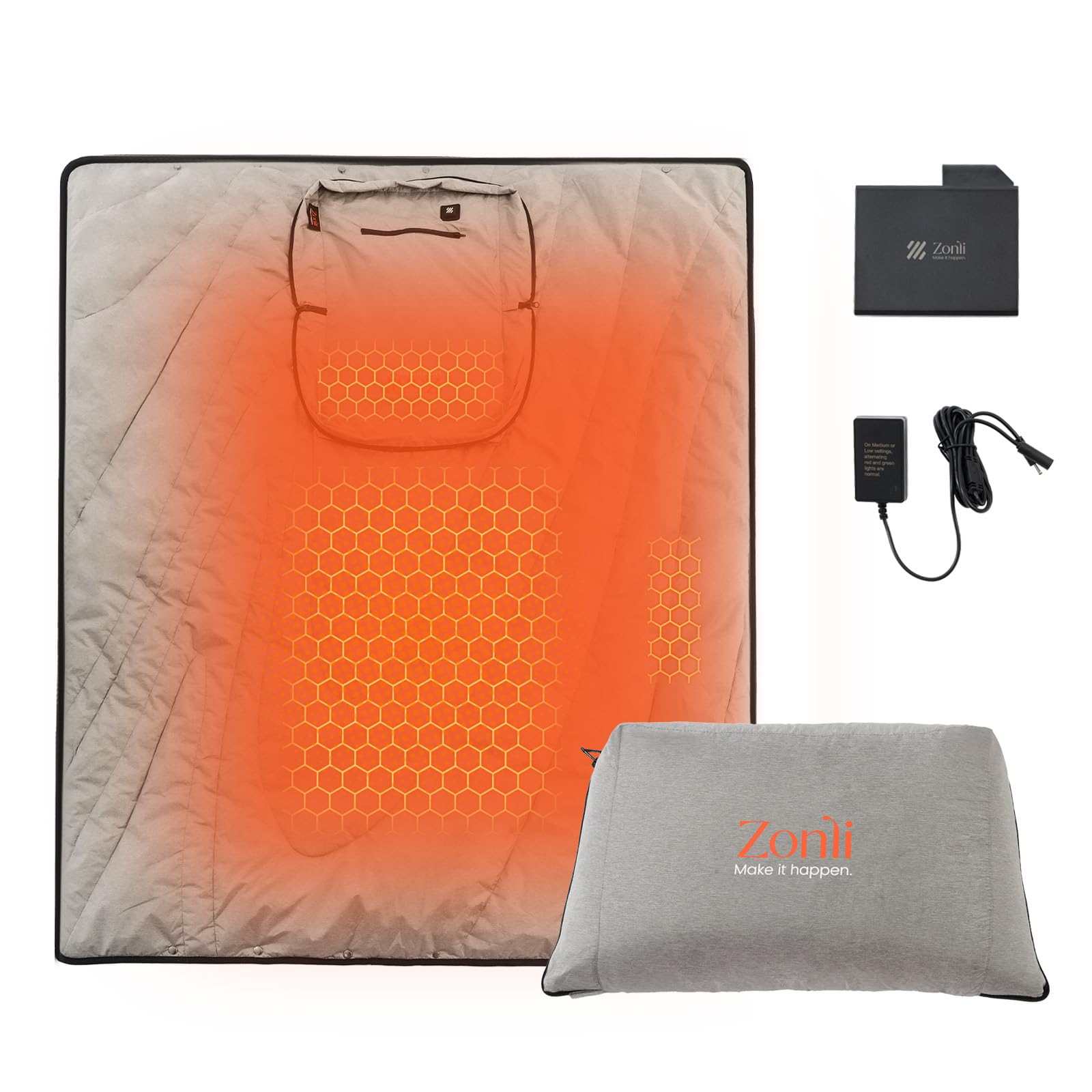 Zonli Z-Walk Heated Blanket Battery Operated, Cordless Portable ...