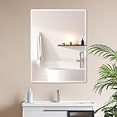 Amazon.com: DOIMUSIM Frameless Bathroom Mirror - for Wall - of Over Sink,Right Angle Vanity ...