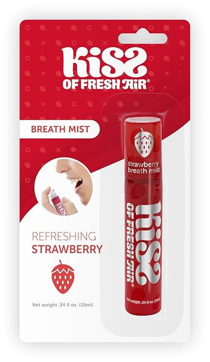 Amazon.com : Kiss of Fresh Air Breath Spray Strawberry ("KISS PACK OF 6 ...