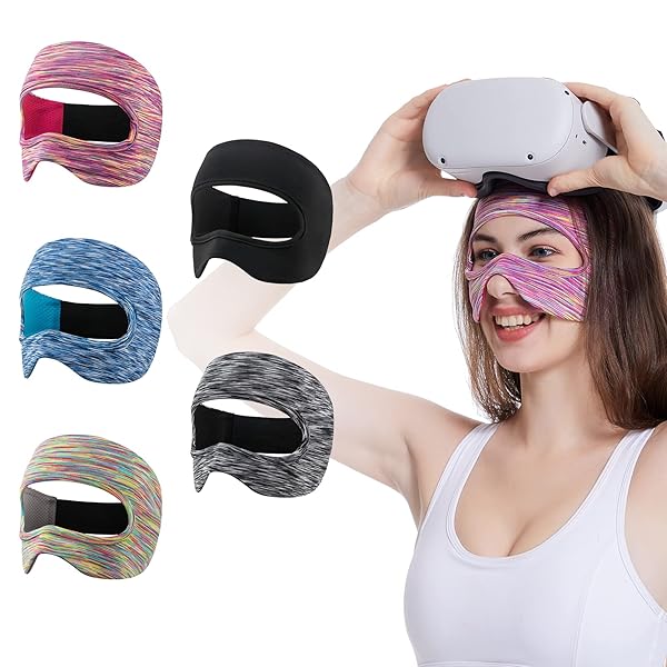 VR Sweat Band, Sweat Guard Breathable Face Mask for Oculus Go Quest 2 ...