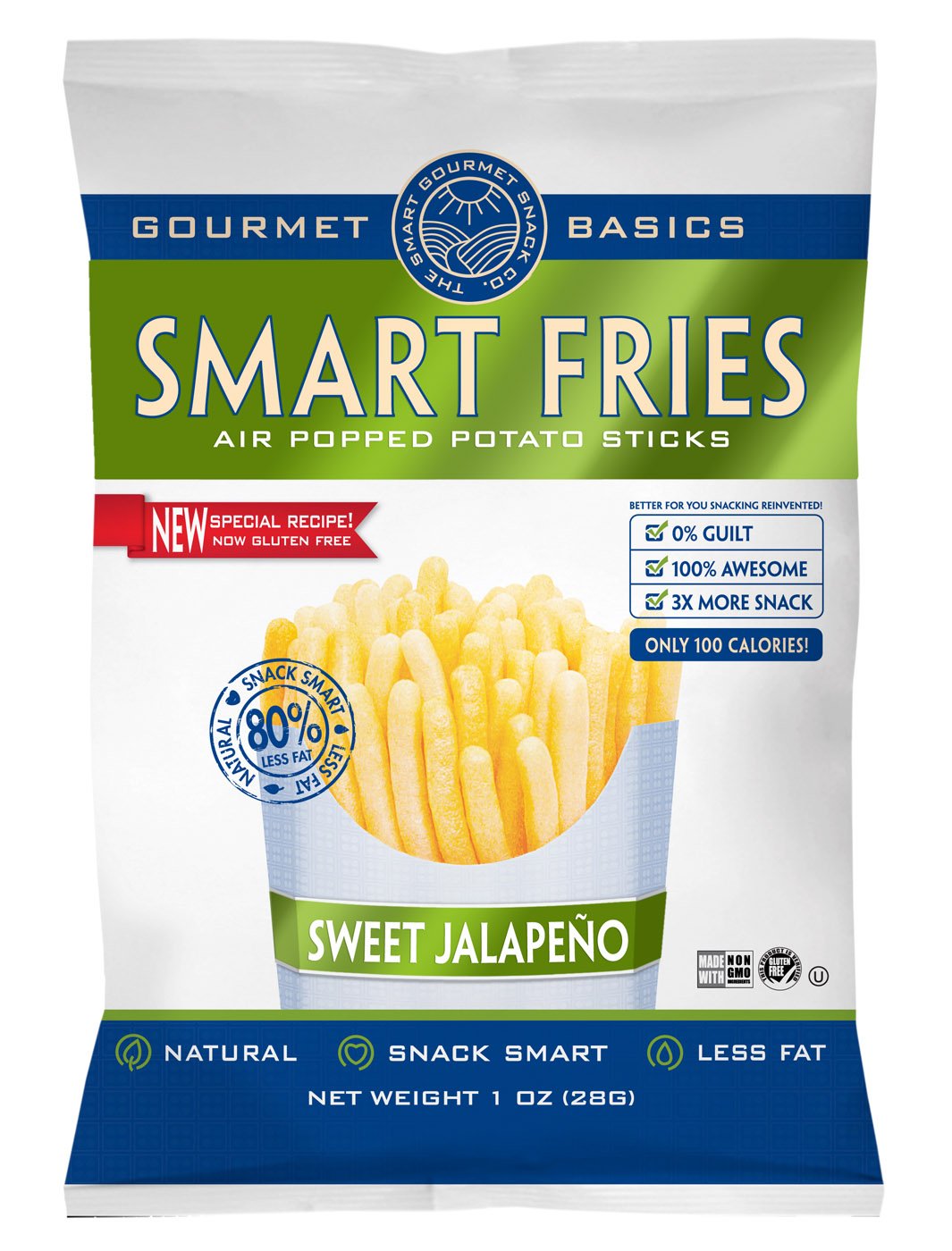 Amazon.com: Gourmet Basics Smart Fries Aged White Cheddar, 1-Ounce Bags ...