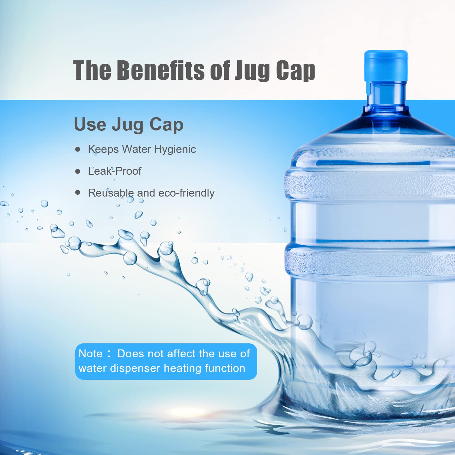 Mua 3 & 5 Gallon Water Jug Cap Replacement Non Spill Bottle Caps Anti ...