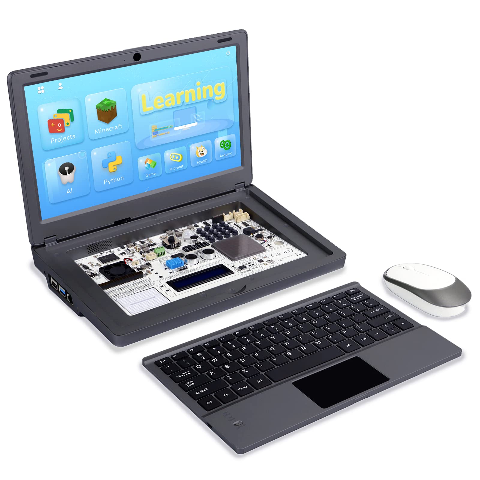 Mua ELECROW Raspberry Pi 4 8GB Starter Kit, Raspberry Pi 4 Model B Laptop, Crowpi2 Single Board ...