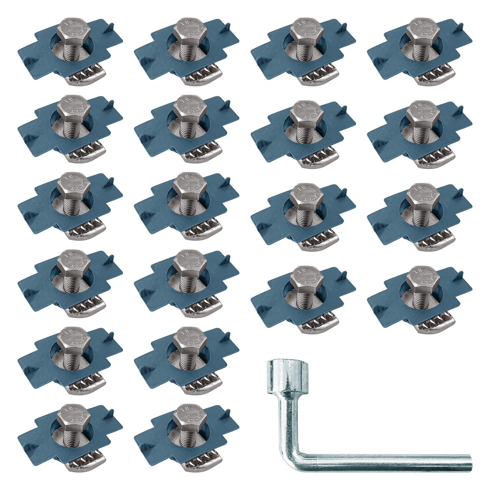 40Pcs Nylon Strut Channel Cone Nut and M8×20mm Bolt, M8 Nylon Channel ...