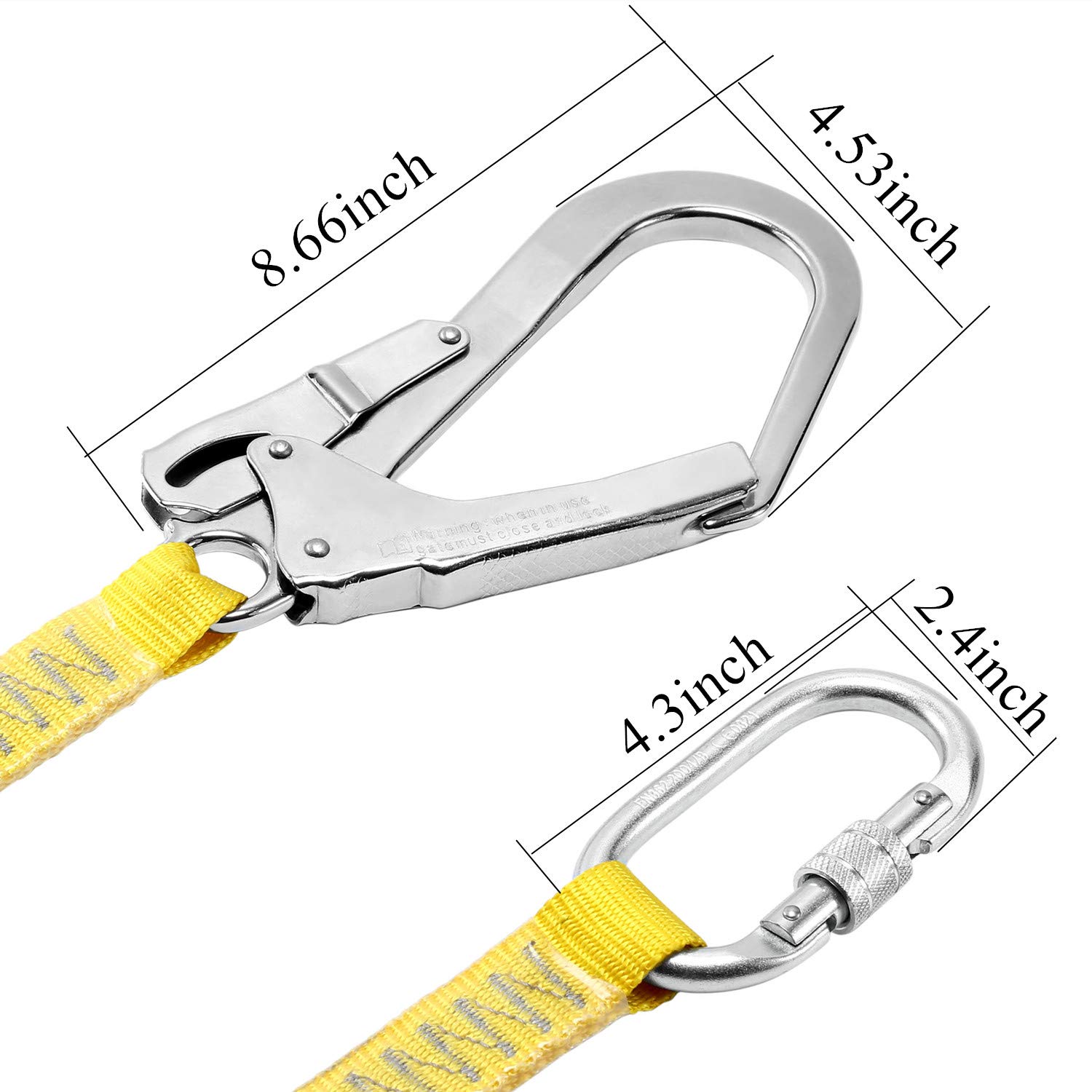 ENJOHOS Restraint Positioning Lanyard, Fall Arrest Lanyard with CE ...