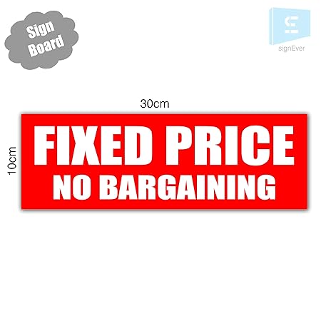 SIGN EVER™ Fixed Price No Bargaining 3mm Standard Sign Board Office ...