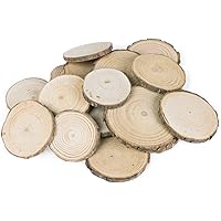 Amazon.com: Mini Assorted Size Natural Color Tree Bark Wood Slices ...