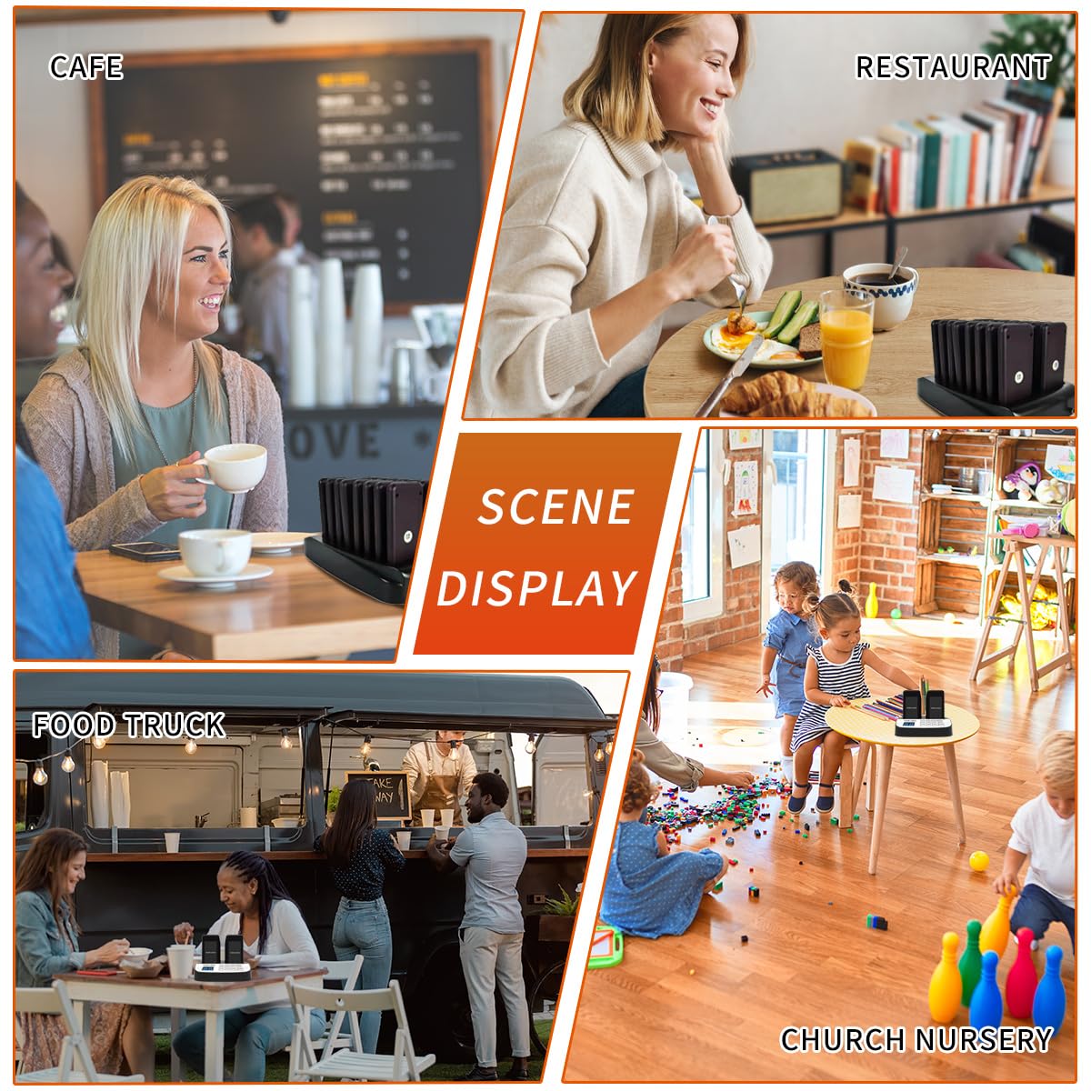 Restaurant Pager System,16 Pagers For Restaurants Long Range,Social ...