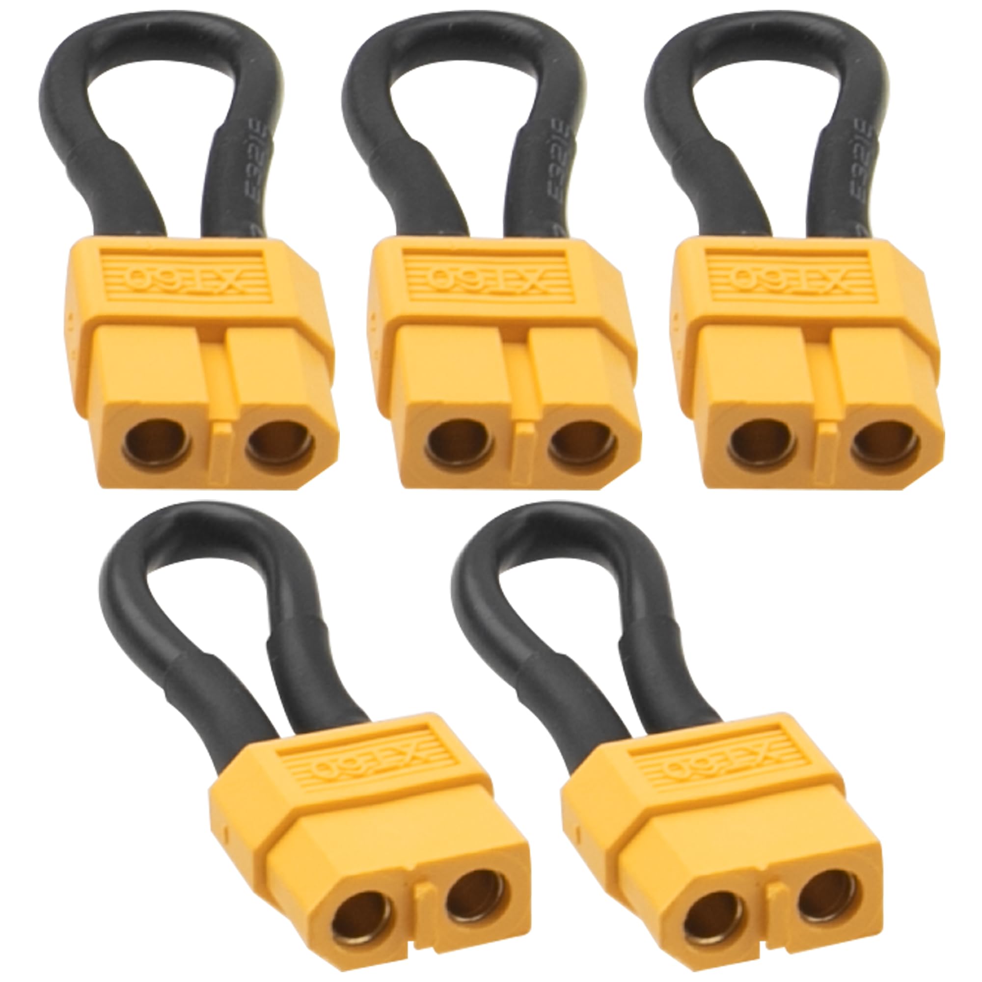 5Pcs HIRCQOO Bind Plug Loop Connector Short Circut Battery Jumper Cable ...