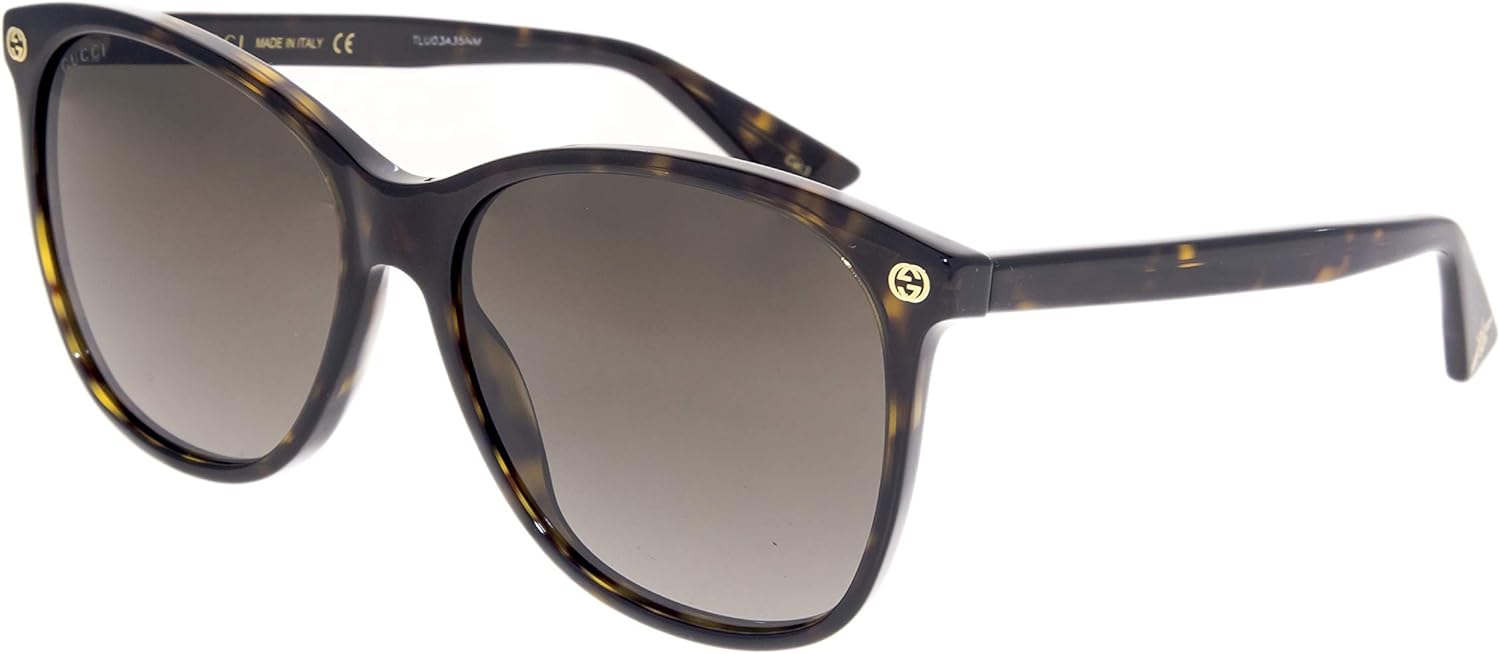 Sonnenbrillen Gucci GG0024S DARK HAVANA/BROWN SHADED 58/16/140 Damen ...
