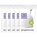 Amazon.com: simplehuman Code K Custom Fit Drawstring Trash Bags in ...