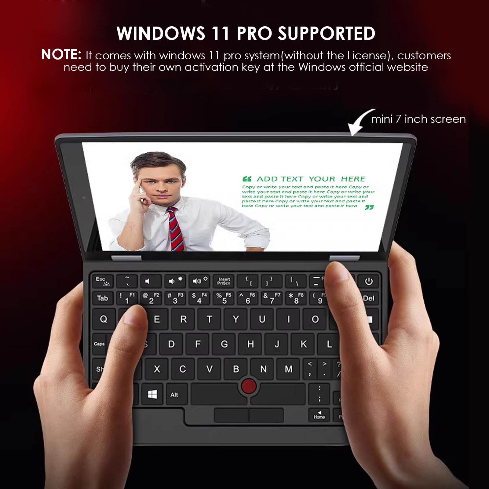 Mua Acogedor Mini Laptop, 7.0 inch Touch Screen Mini Laptop Computer, High Speed CPU J4105 12GB ...